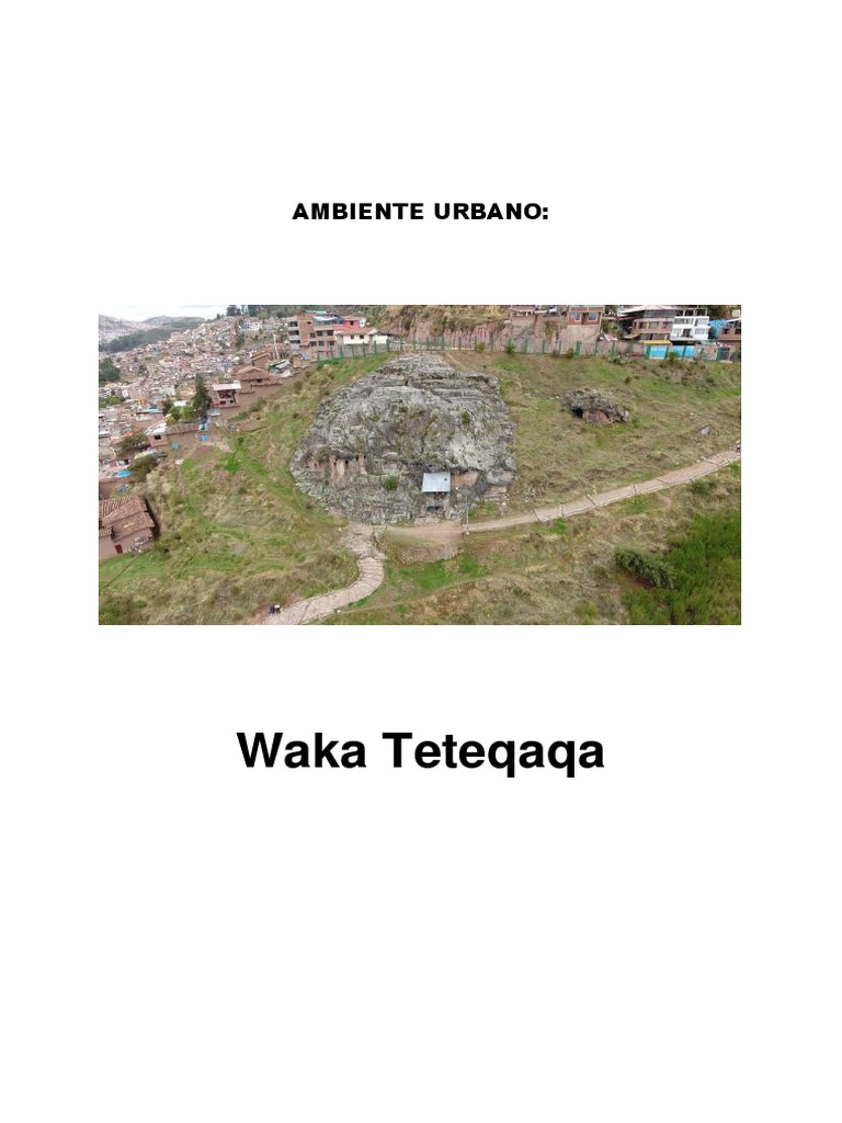 Waka Teteqaqa: Catalogación Urbana Inca | PDF | Imperio Inca