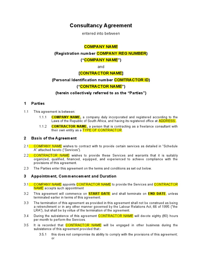 Contractor Template | PDF | Copyright | Arbitration