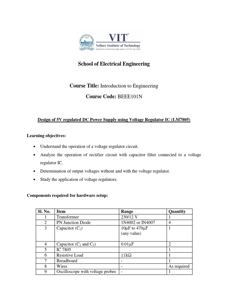 19-Full Wave Rectifier With Filter and Regulator+earth Resistance Measurement-20-12-2022 | PDF ...