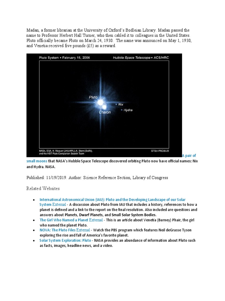 Why Pluto Is No Longer A Planet | Download Free PDF | Pluto | Planets