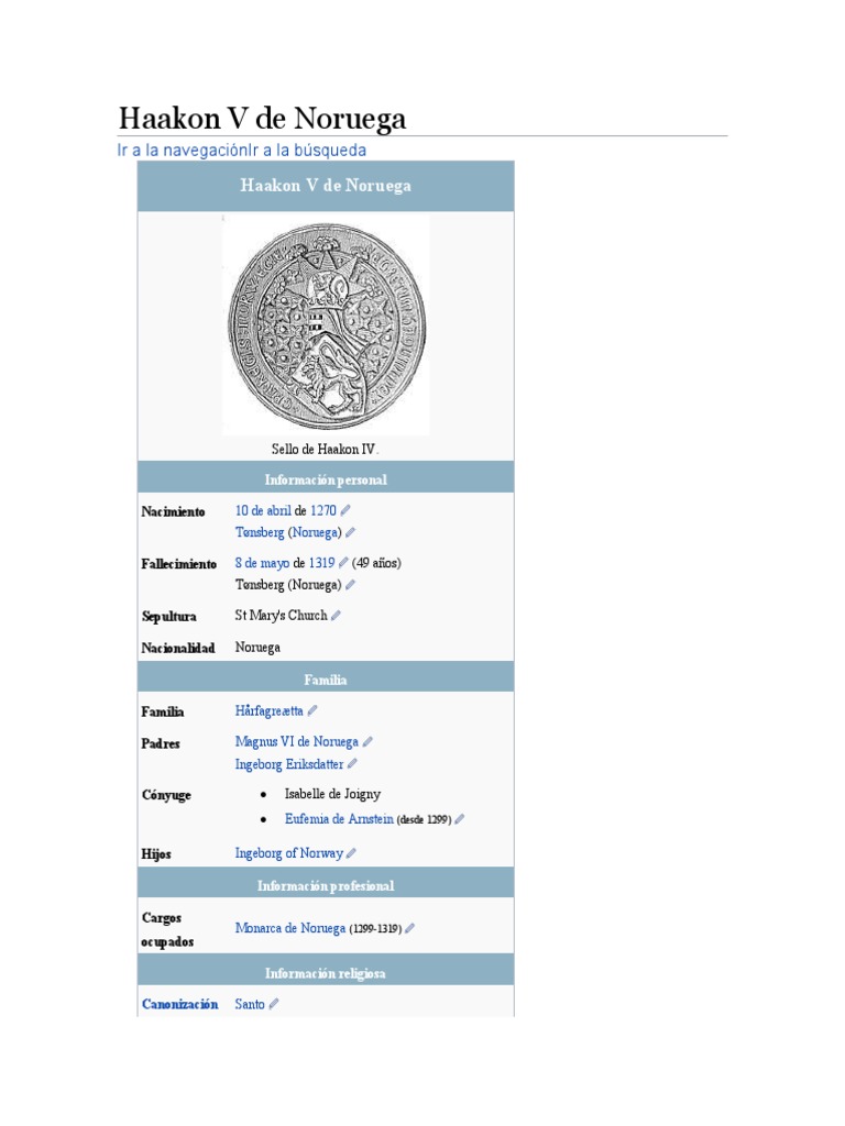 Haakon V de Noruega | PDF | Noruega | Realeza europea