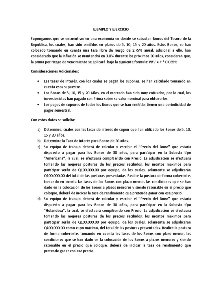2 Ejemplo Ejercicio | PDF | Interés | Tasas de interés