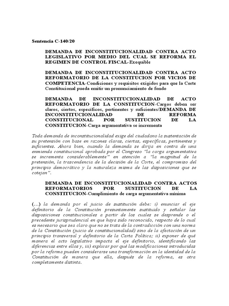 Control Previo y Concomitante | PDF | Constitución | Separación de poderes