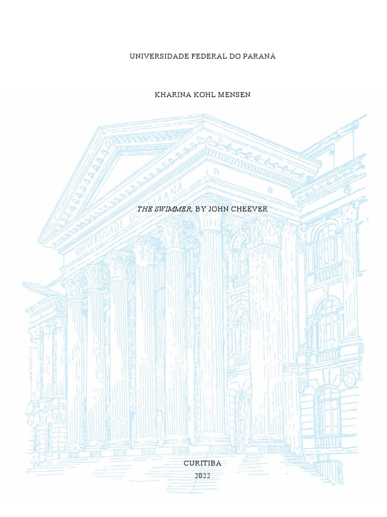 The Swimmer, by JOHN CHEEVER - Analysis | PDF | Mad Men