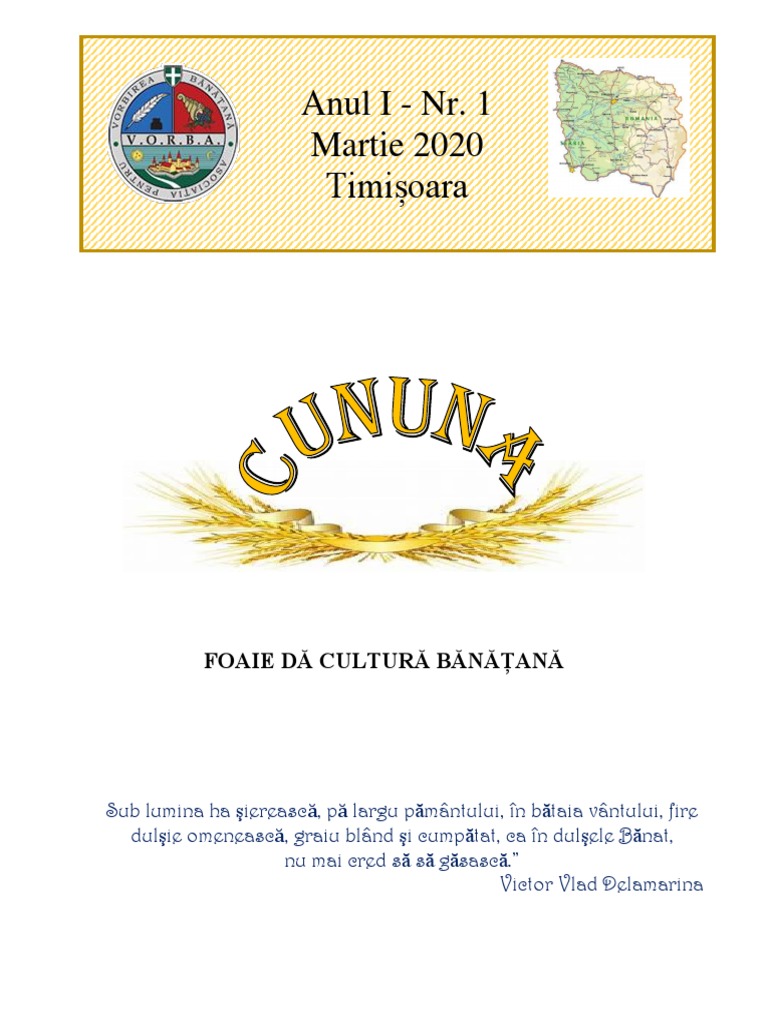 Ziarul Cununa" - NR. 1 | PDF