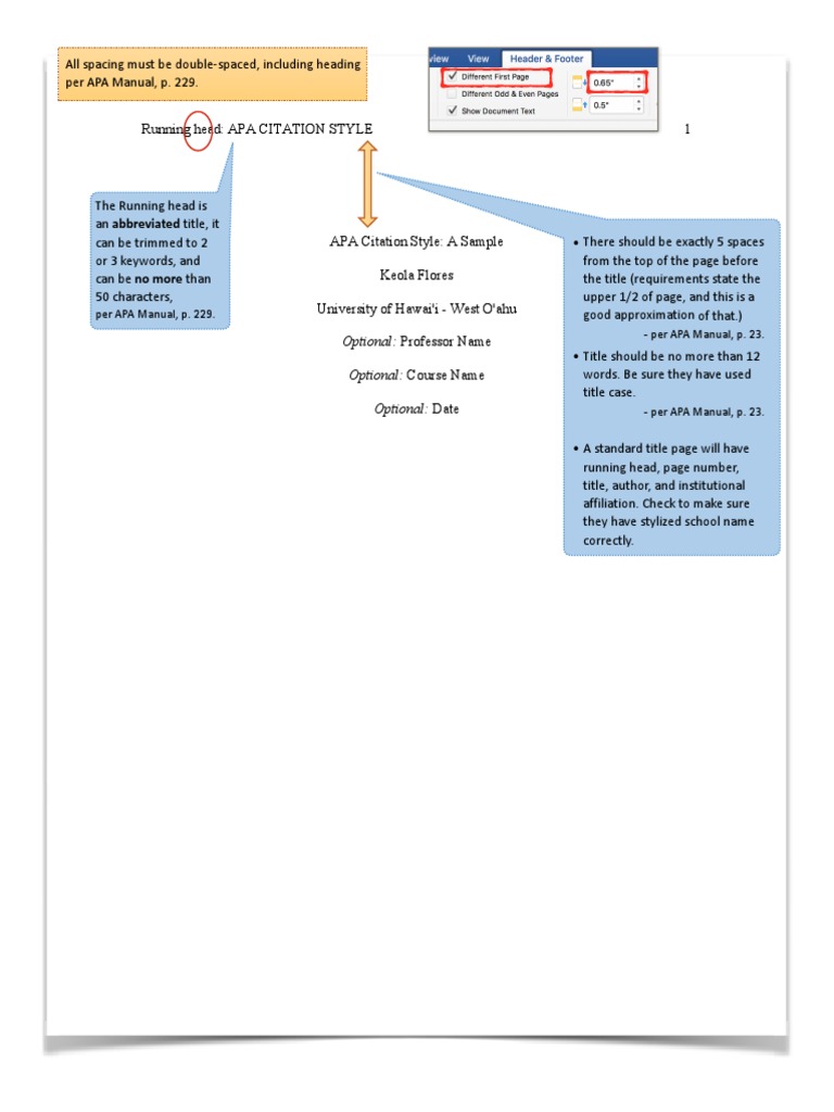 Apa Sample Paper | Download Free PDF | Apa Style | Citation
