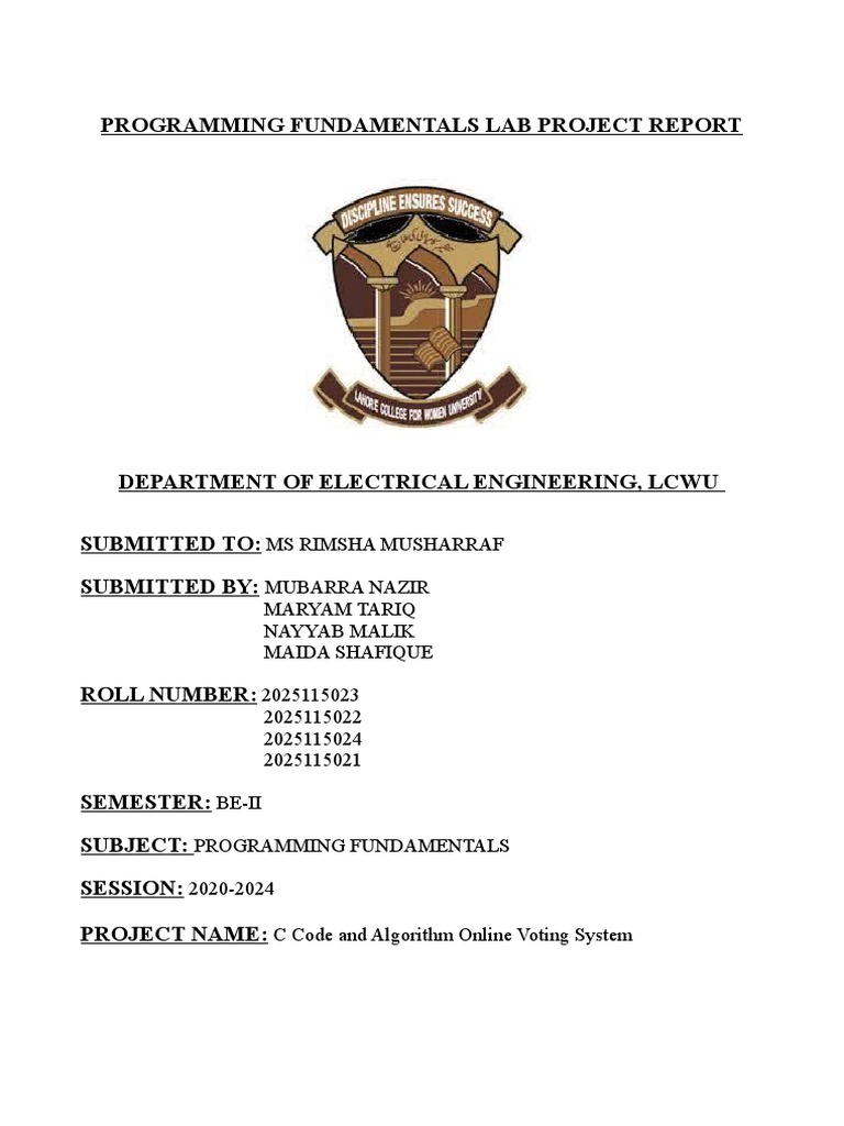 PDF Lab Report | PDF | Electronic Voting | Voting