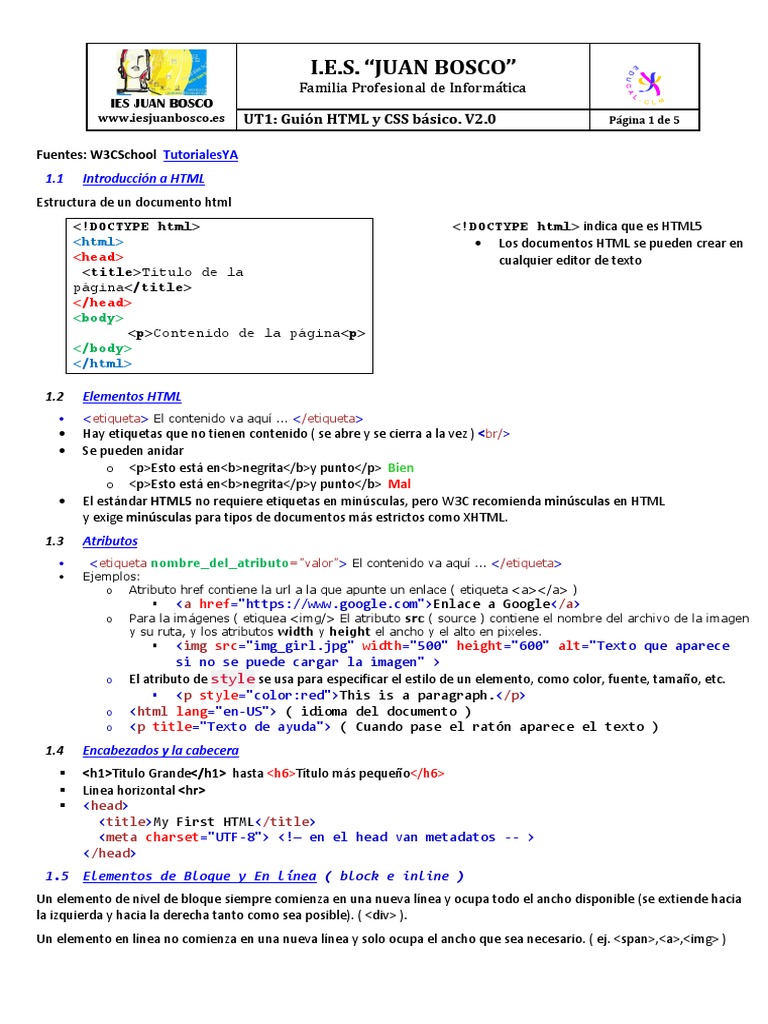 Guia HTML | PDF | HTML | Hipervínculo