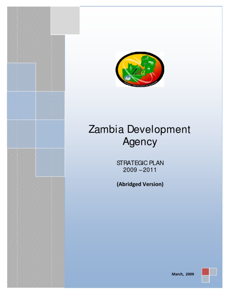 ZDA Strategic Plan - Abridged Version | PDF | Economic Development ...