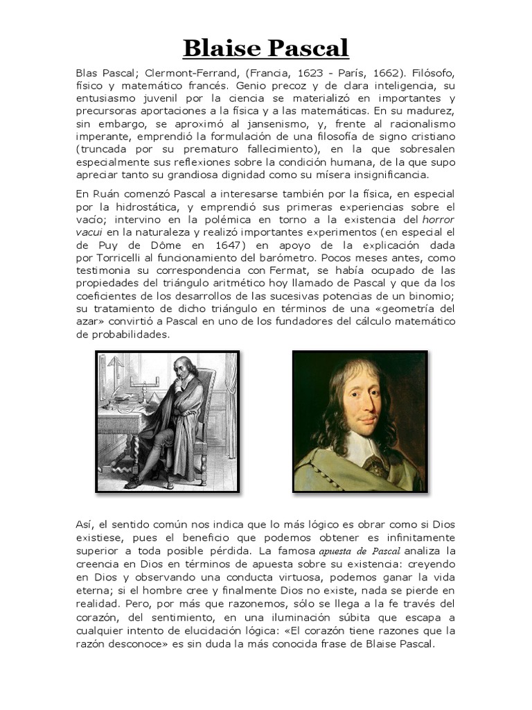 Blaise Pascal | PDF
