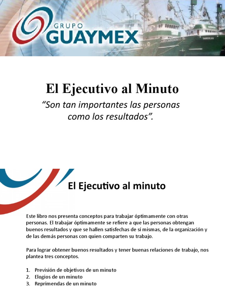 El Ejecutivo Al Minuto | PDF