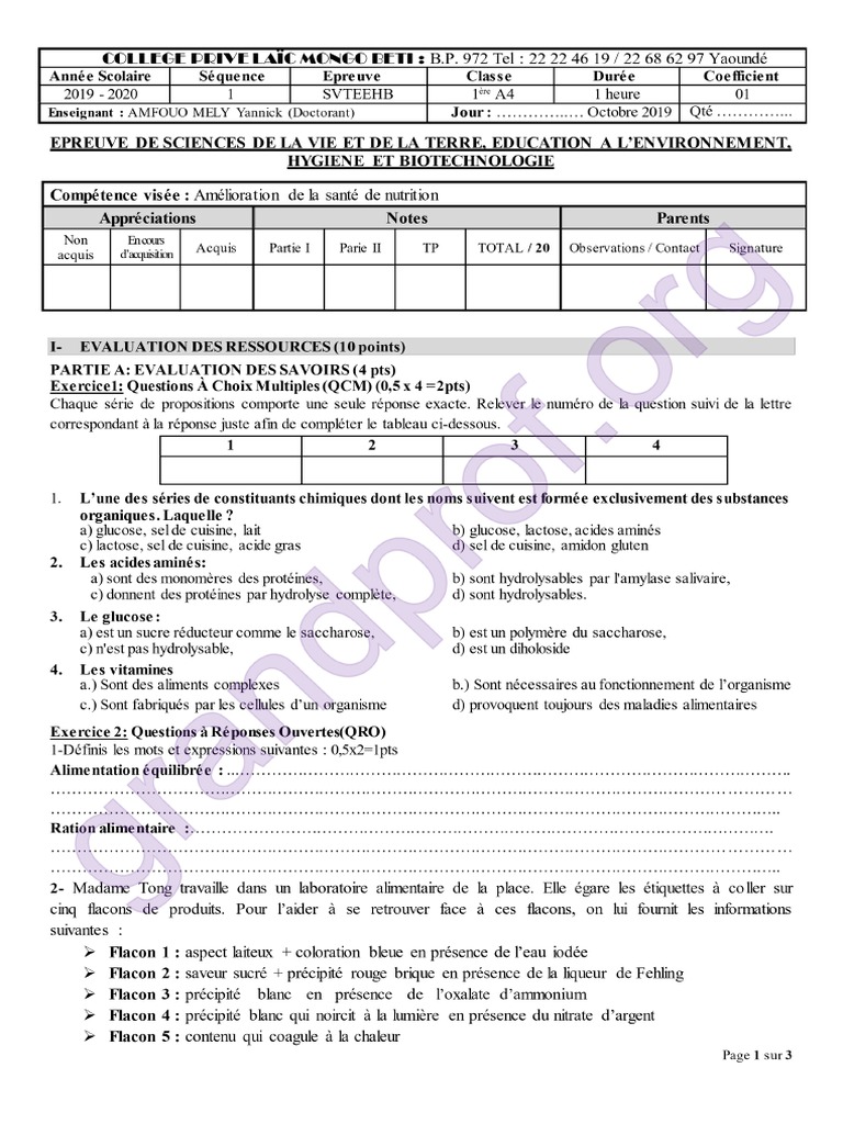 Évaluation de la nutrition et des aliments | PDF | Calorie | Promotion ...