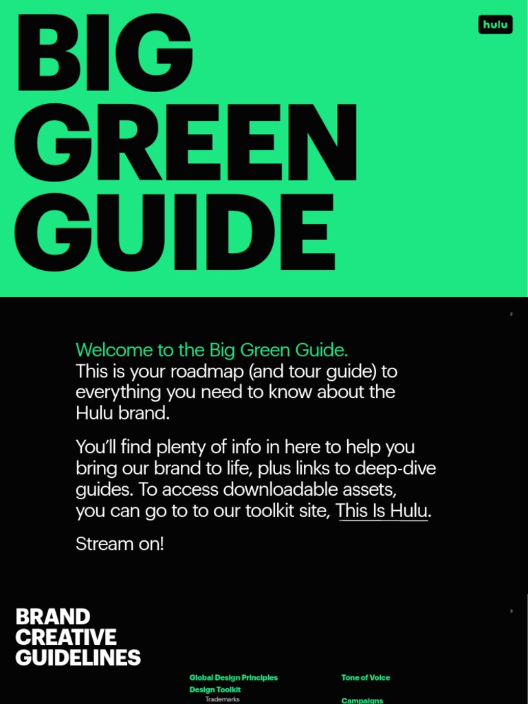 Hulu Brand Guidelines Overview | PDF | Typography | Logos