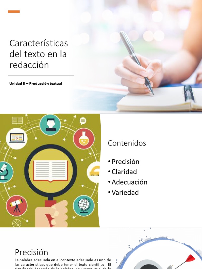 Caracteristicas de Redaccion | PDF