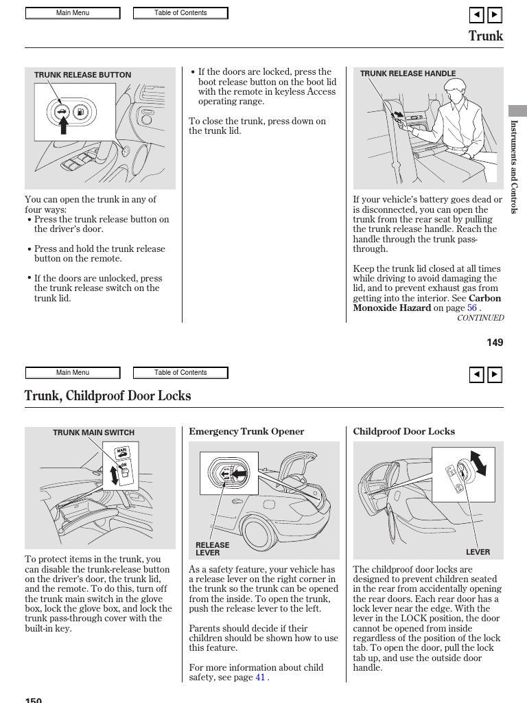 Escaping From Locked Trunk | PDF | Trunk (Car) | Components