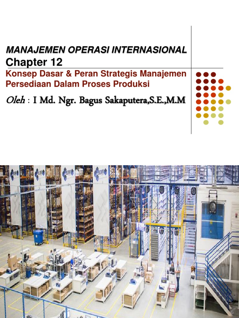 Manajemen Persediaan: Konsep dan Fungsi | PDF