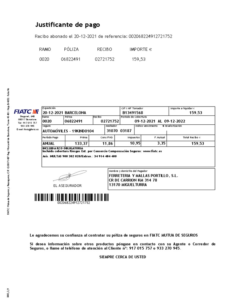 Recibo y Pago SK820-5E0 | PDF | Reaseguro | Seguro