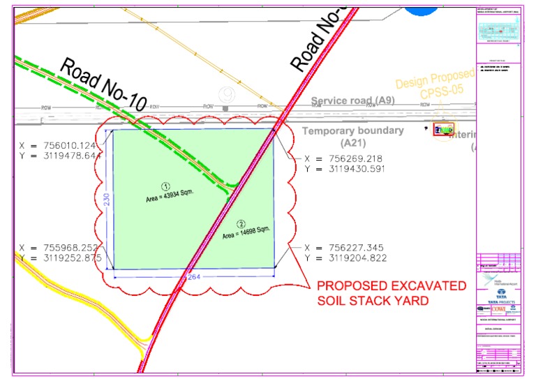 01 - Proposed Excavated Soil Stack Yard-Layout1 | PDF