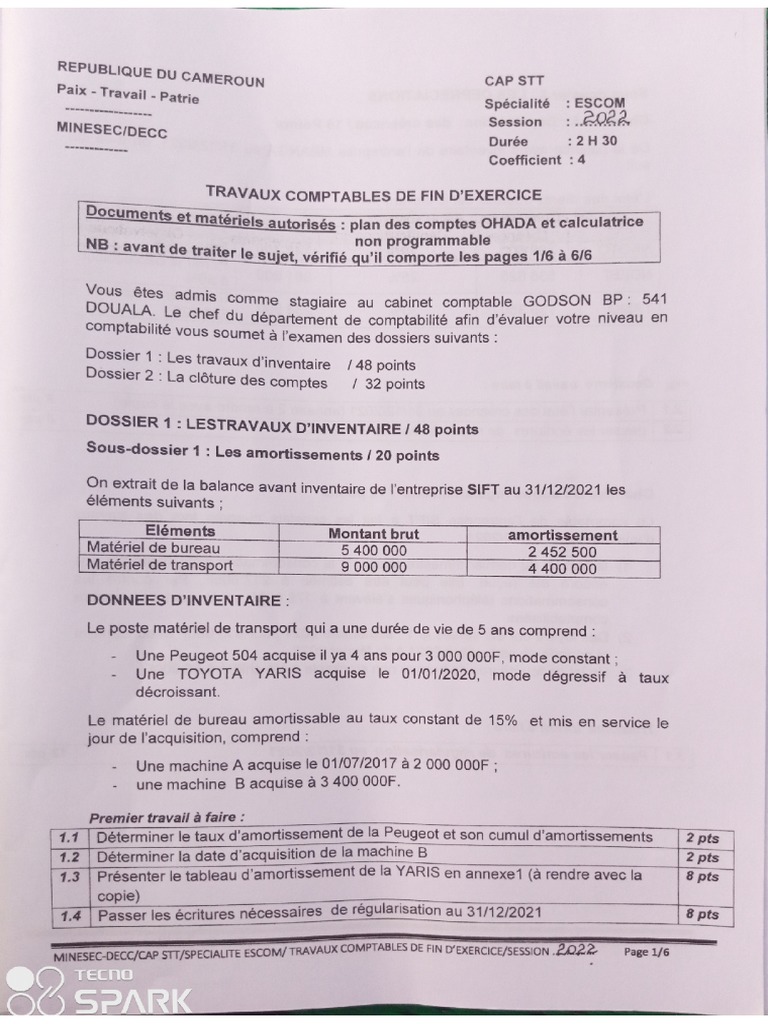 Tcfe 2022 Cap Escom | PDF