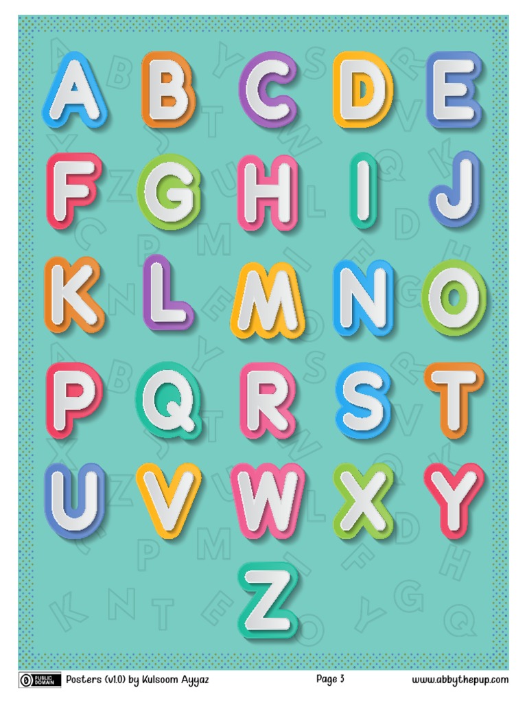 Alphabet Poster | PDF
