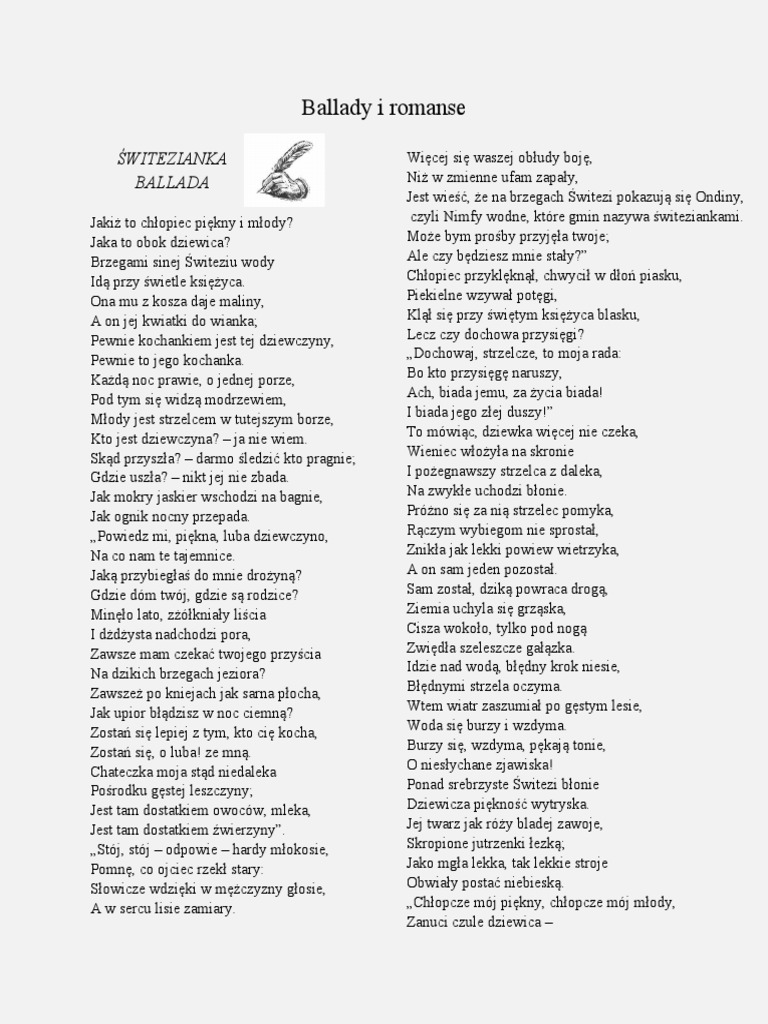 Ballady I Romanse | PDF