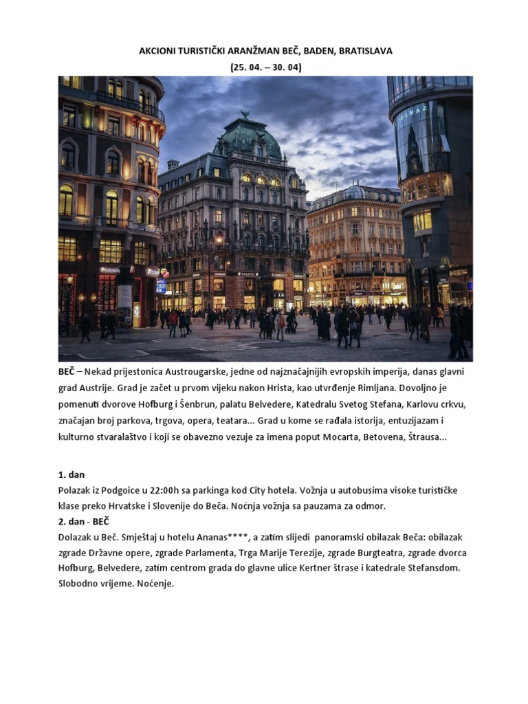 Akcioni Turisticki Aranzman | PDF