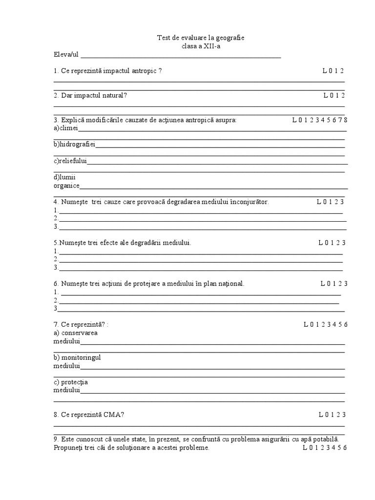 Evaluare Finala | PDF