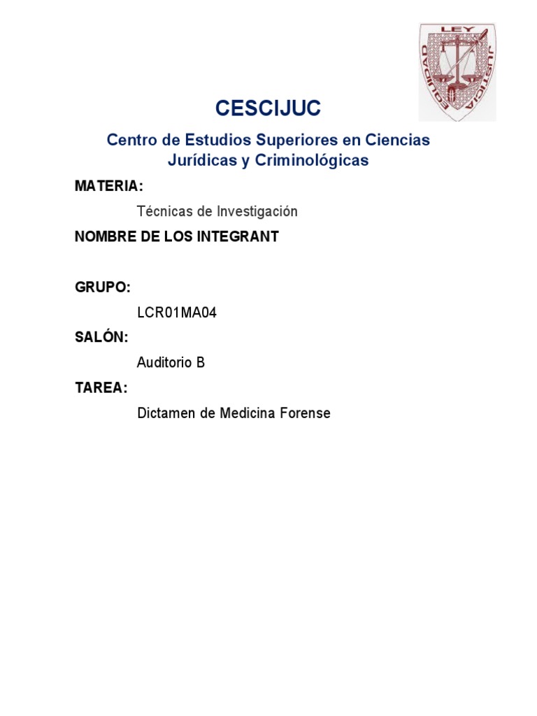 Portada 2 Dictamen Forence Iwrtd | PDF | Ciencias sociales