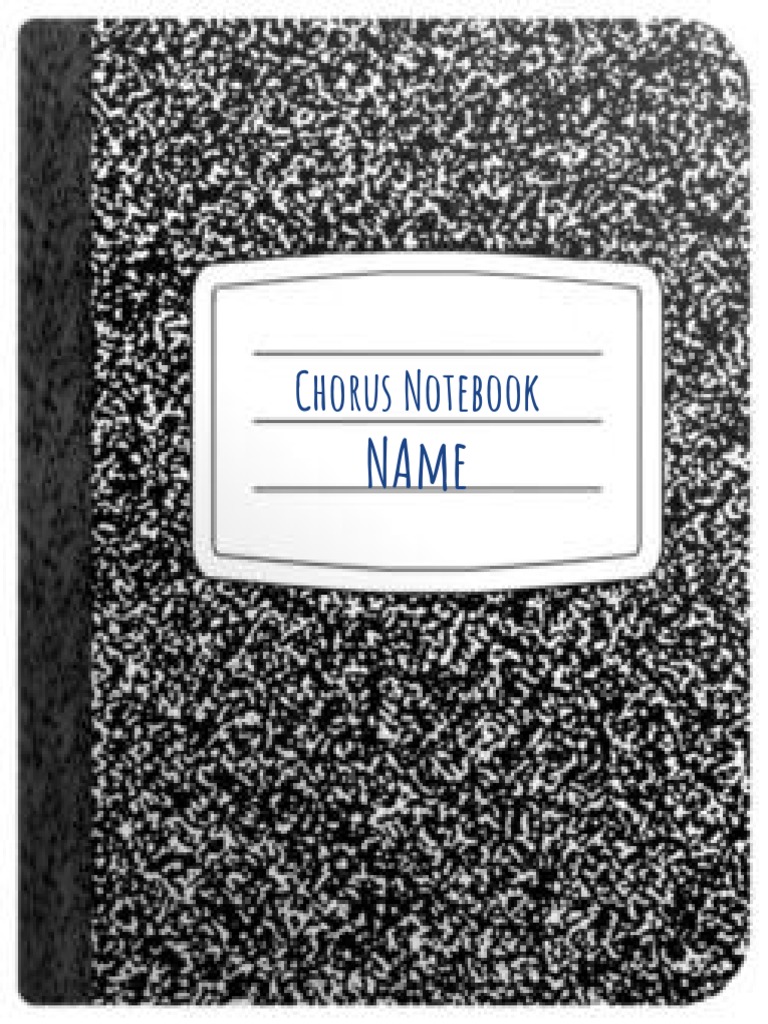 Chorus Notebook 6 - Master | PDF | Singing | Choir