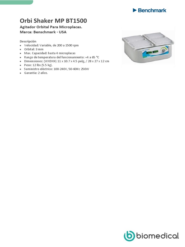 Orbi Shaker MP BT1500 | PDF