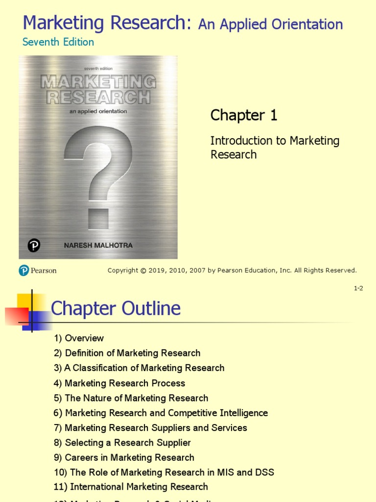 Chapter 1 | PDF | Marketing Research | Marketing