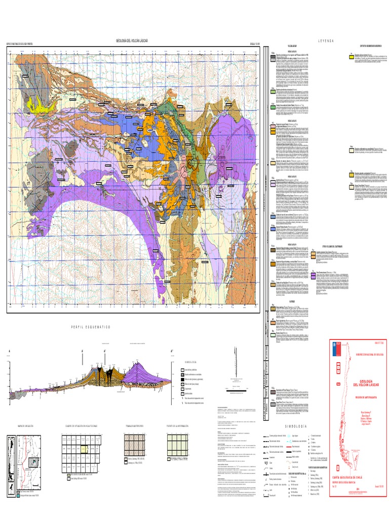 VolcanLascar (Mapa) | PDF | Volcán | Vulcanología