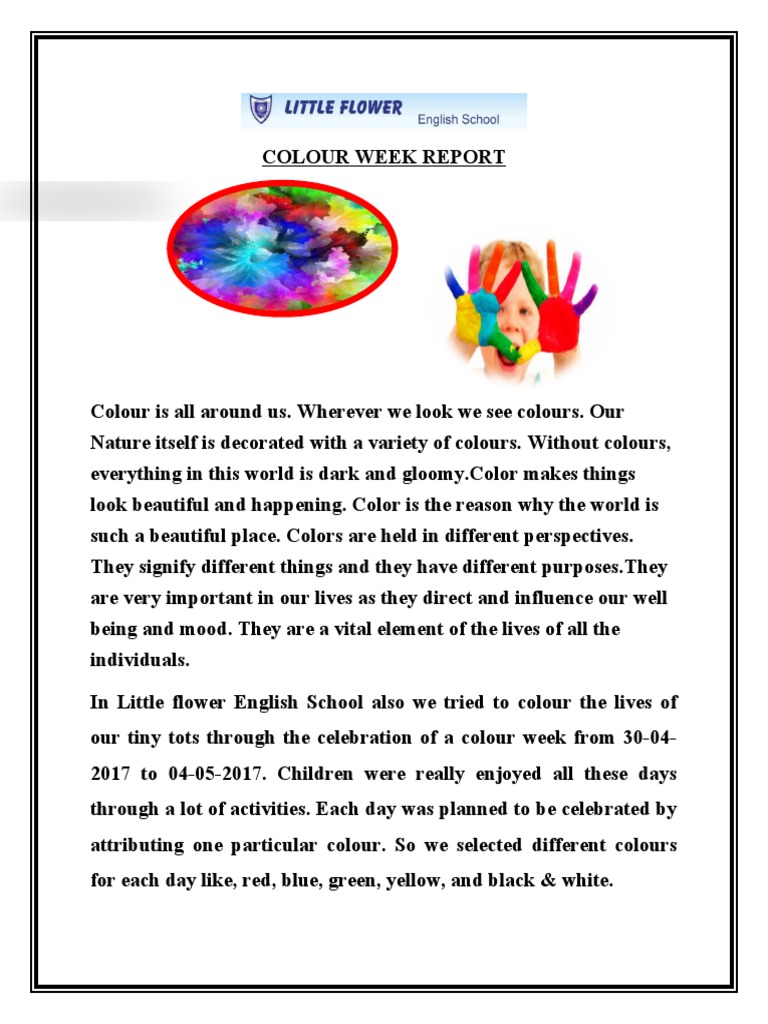Colour Week | PDF | Color | Blue