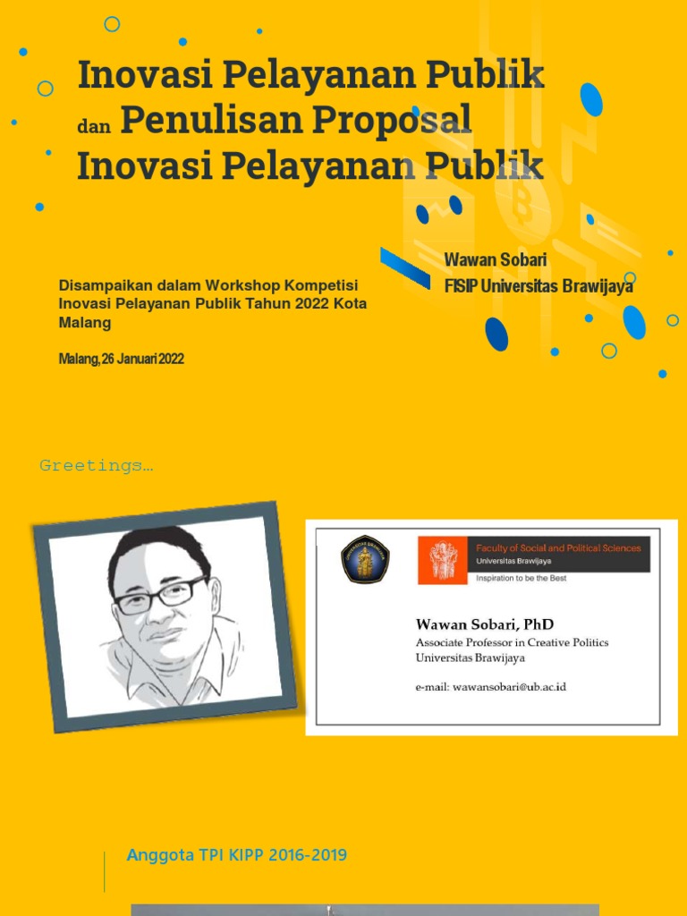 Inovasi Dan Proposal Inovasi Pelayanan Publik - Kota Ngalam - 2022 | PDF