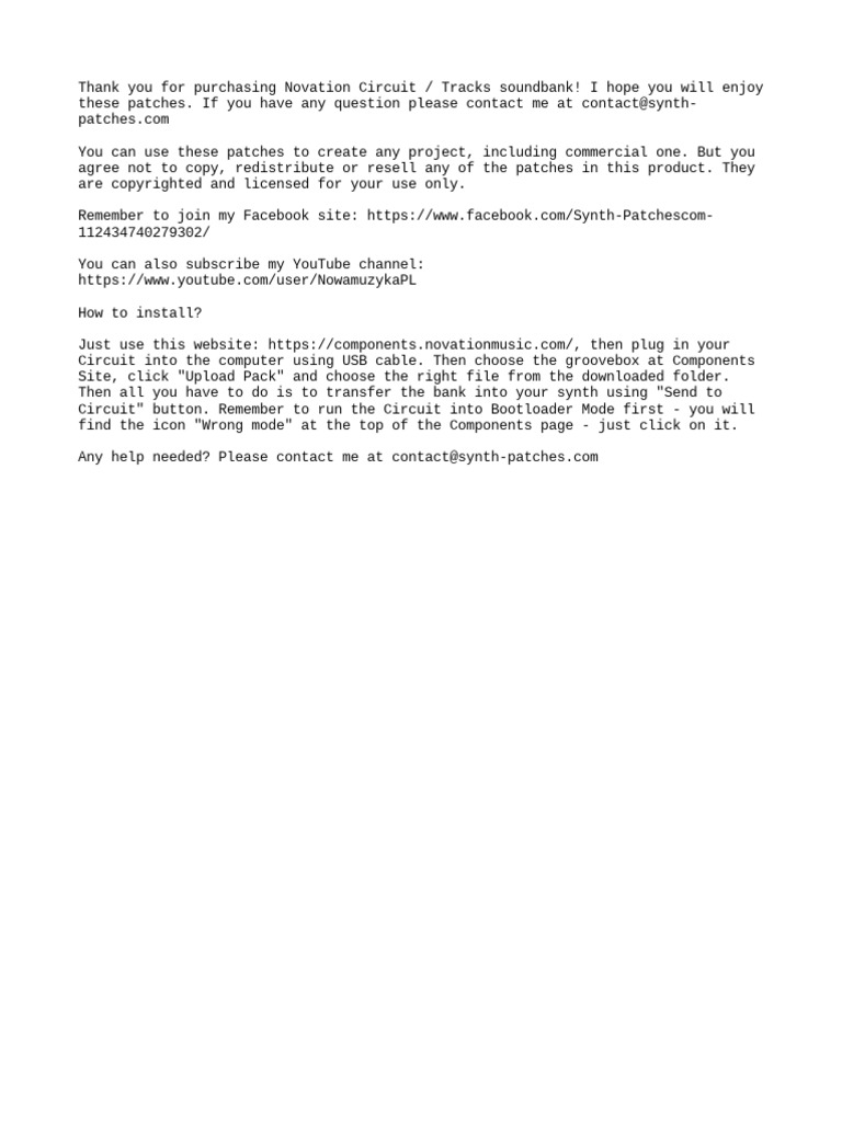 Manual and Important Note | PDF