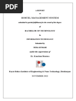 Hostel Management System Project Report | PDF | Html5 | Java Script