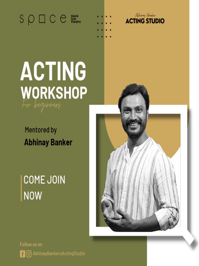 Beginners Acting Workshop: Learn Fundamental Acting Techniques Through a Month-Long Course Led ...