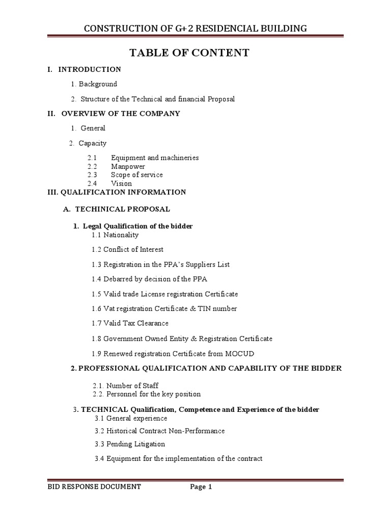 Bid Response | PDF | Quality Assurance | Specification (Technical Standard)