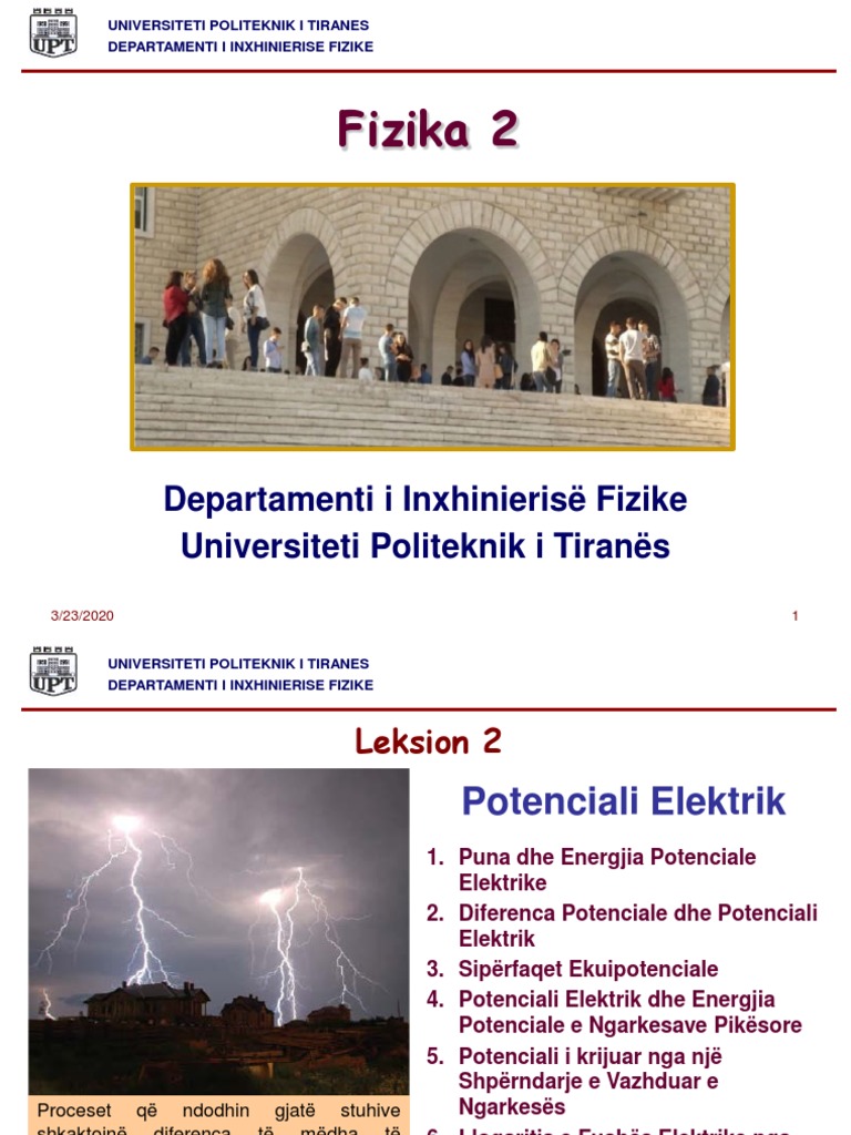 Fizika 2 (Leksion 3) - DIF - UPT | PDF