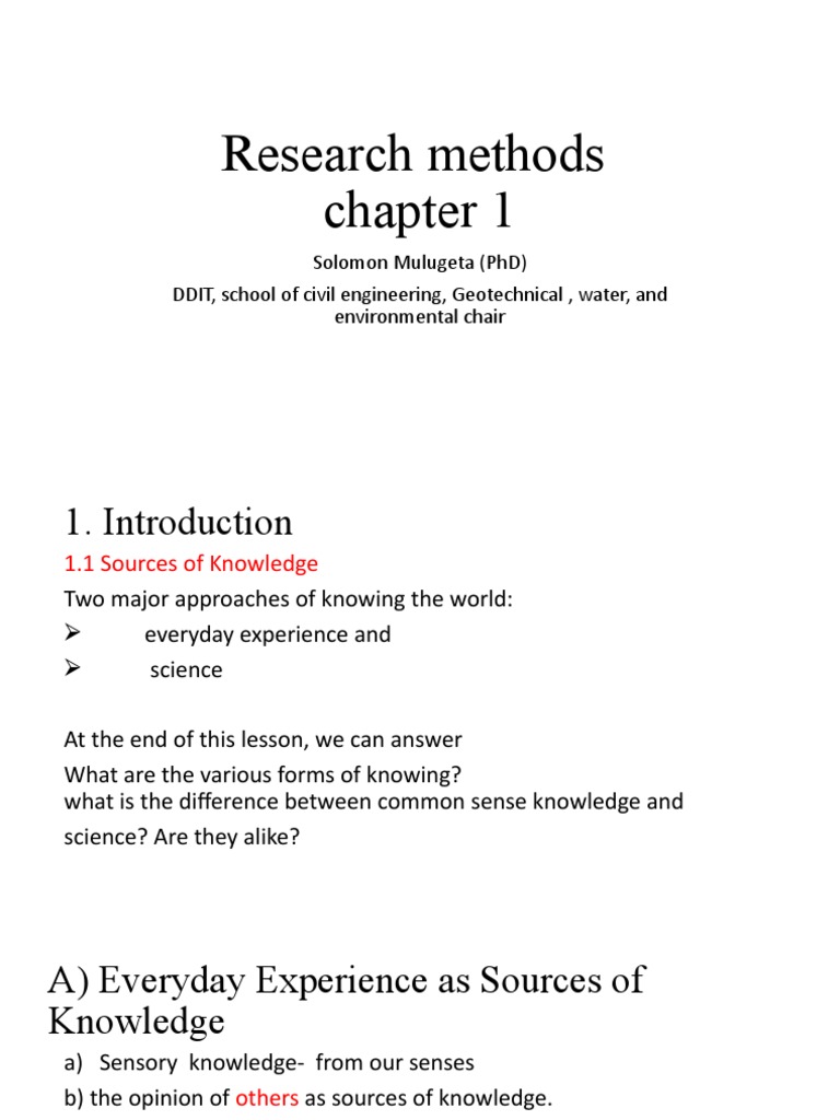 Chapter 1 Introductionconceptof Research and Research Process | PDF