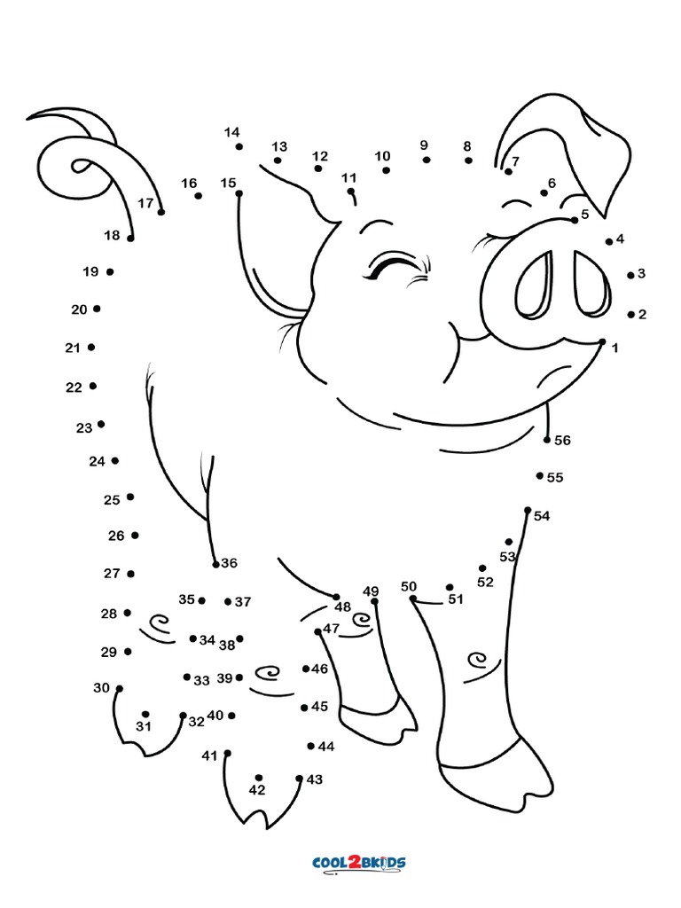Farm Animal Dot To Dot Printable | PDF