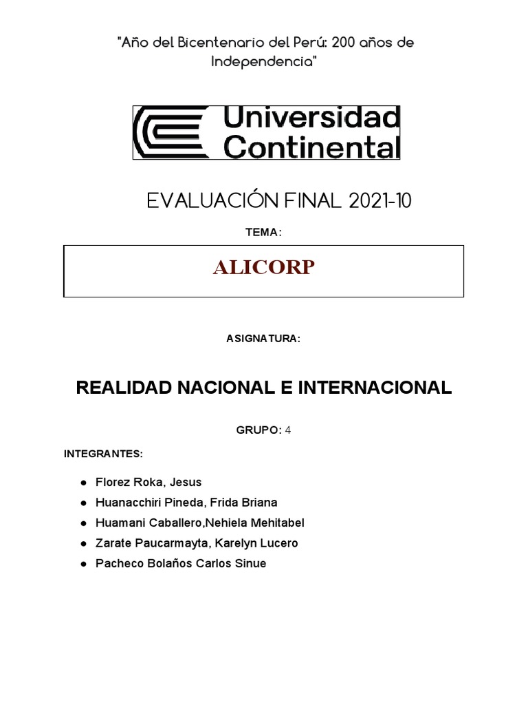 Estrategias de Alicorp en 2021 | PDF | Desarrollo sostenible | Sustentabilidad