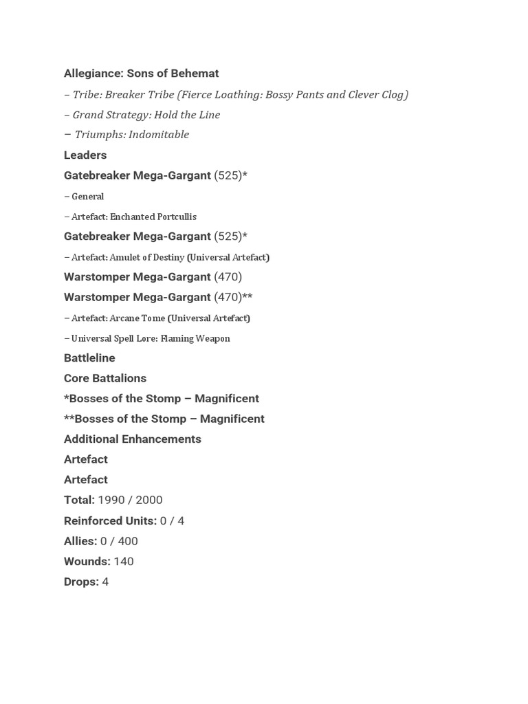 Sons of Behemoth | PDF