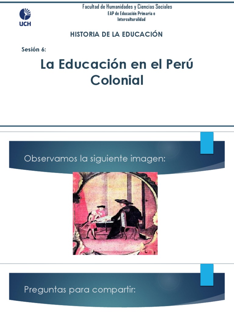 Educación Colonial en el Perú | PDF | Universidad | Perú