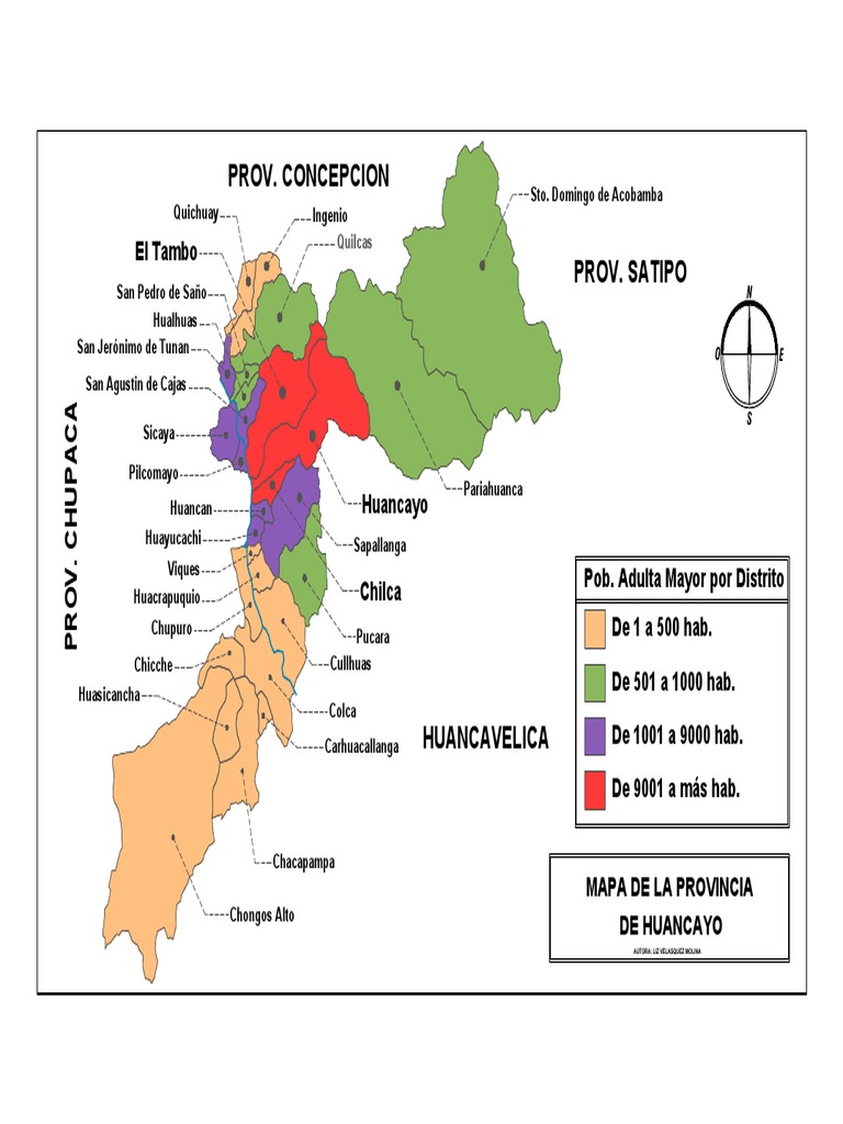Mapa Provincia Huancayo | PDF