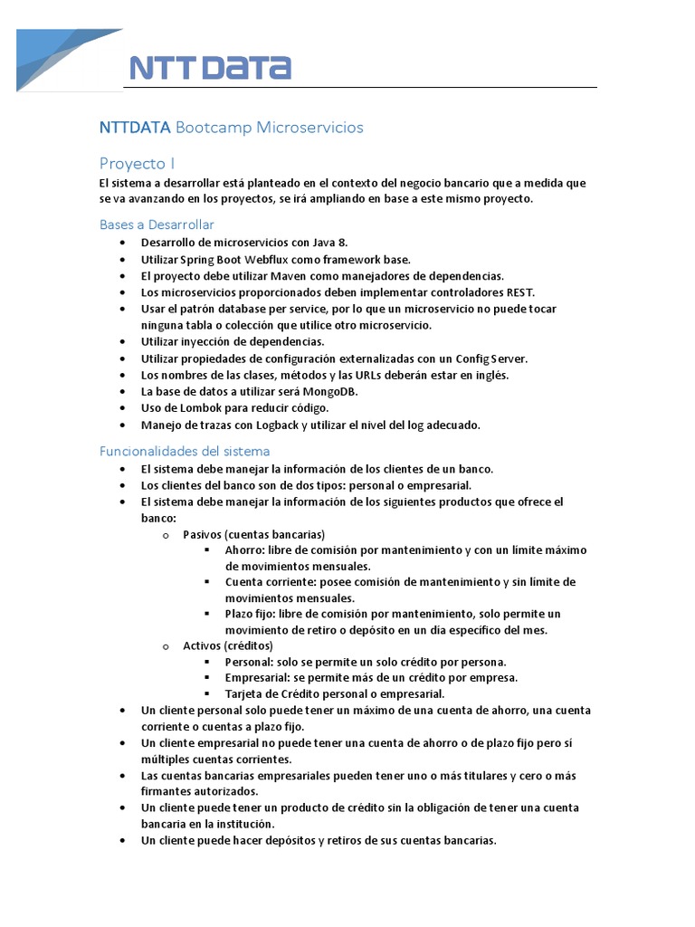 Microservicios Bancarios con Java y Spring Boot | PDF | Bancos | Tarjeta de crédito