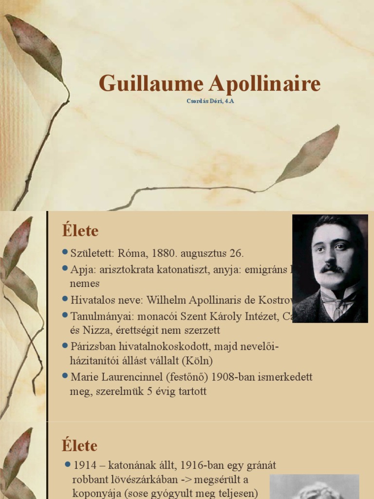 Guillaume Apollinaire | PDF