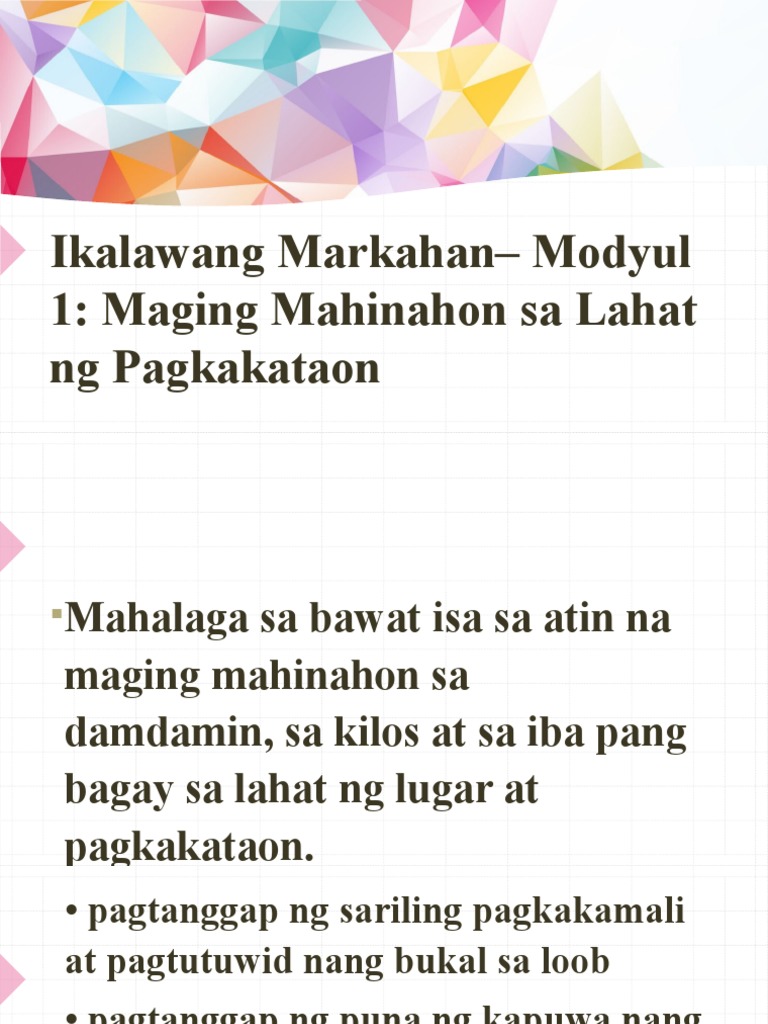 Esp4 Quarter2 Week1 | PDF