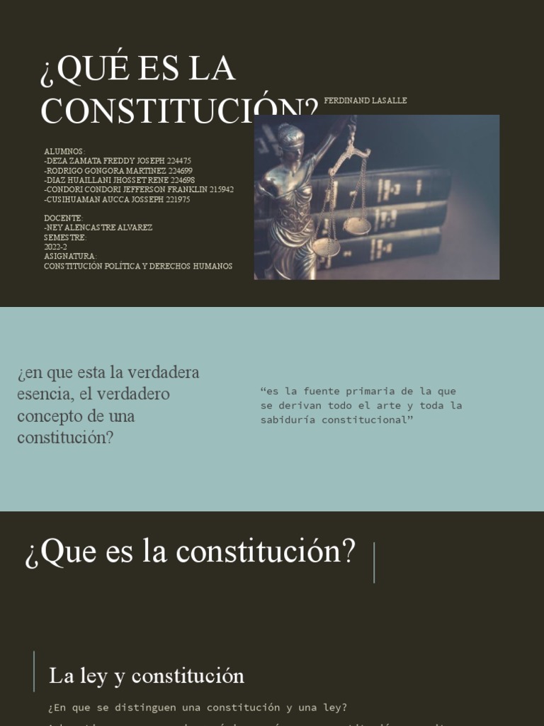 Que Es La Constitucion 1 Pdf Constitución Burguesía