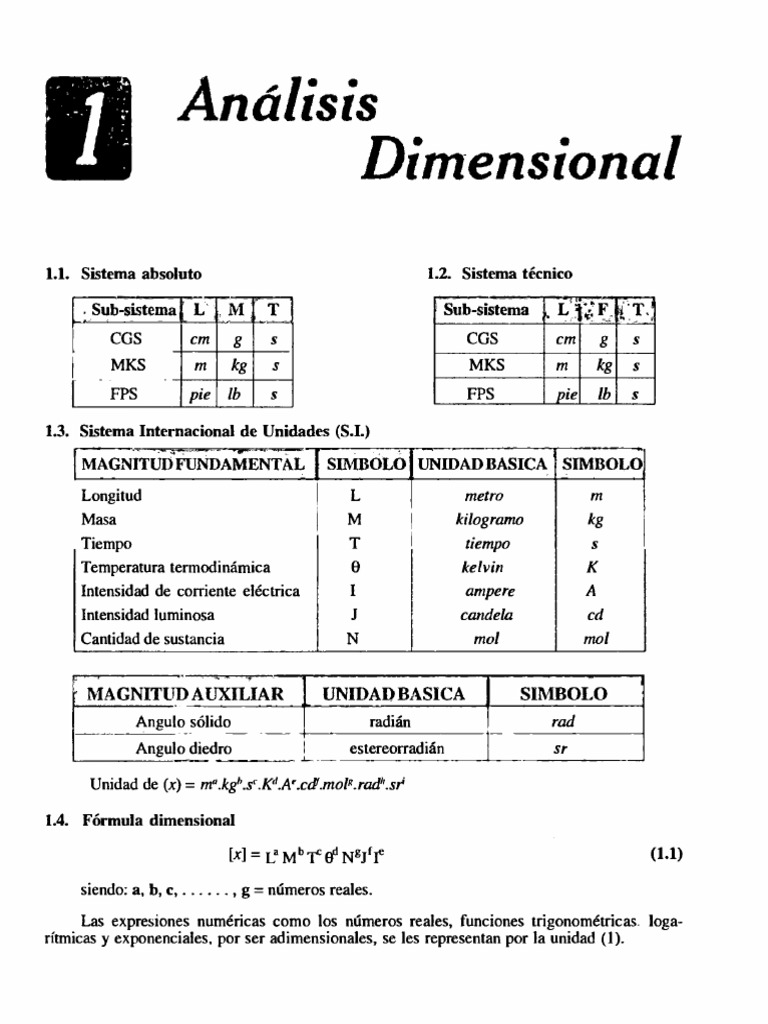 Analisis Dimensional | PDF | Masa | Kilogramo